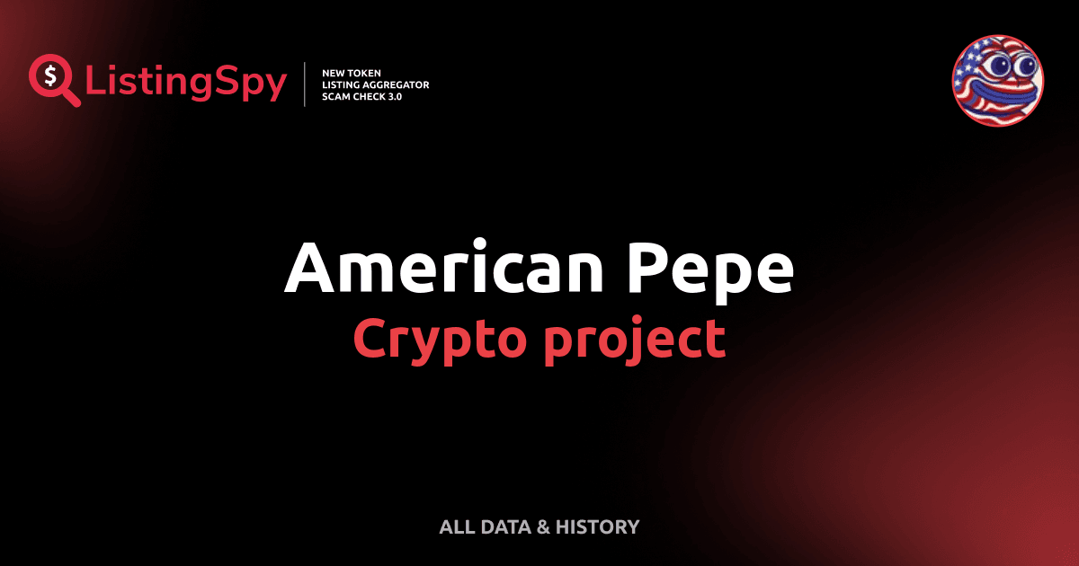 American Pepe crypto project: AP token listings, events, analysis ...