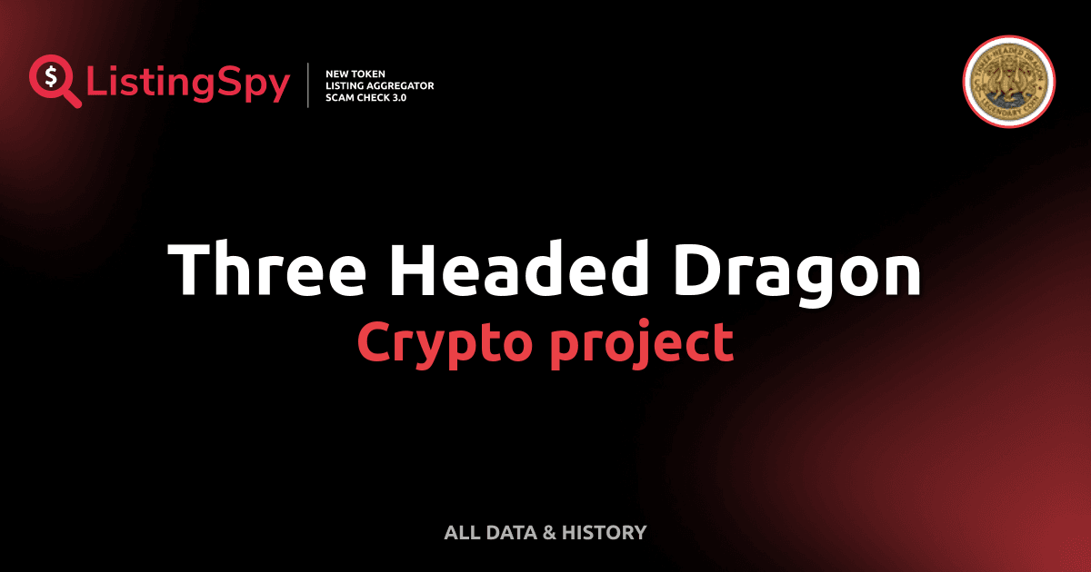 Three Headed Dragon crypto project: 3KING token listings, events ...