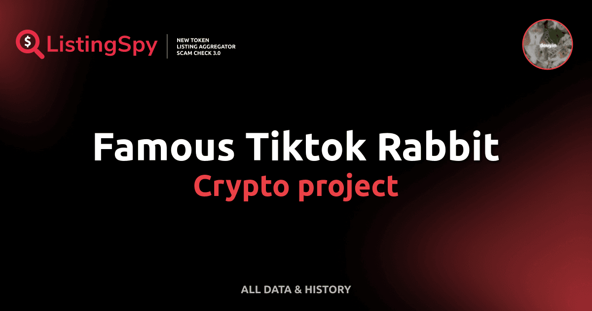 Famous Tiktok Rabbit crypto project: Douyin token listings, events ...