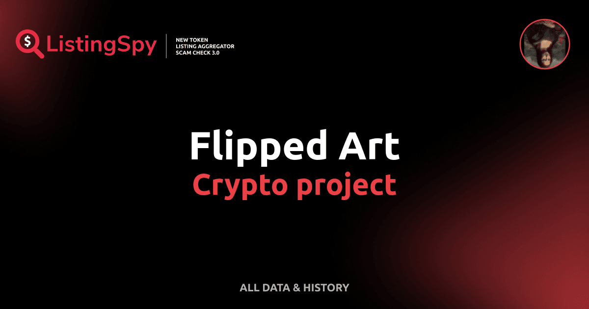 Flipped Art crypto project: fART token listings, events, analysis | ListingSpy