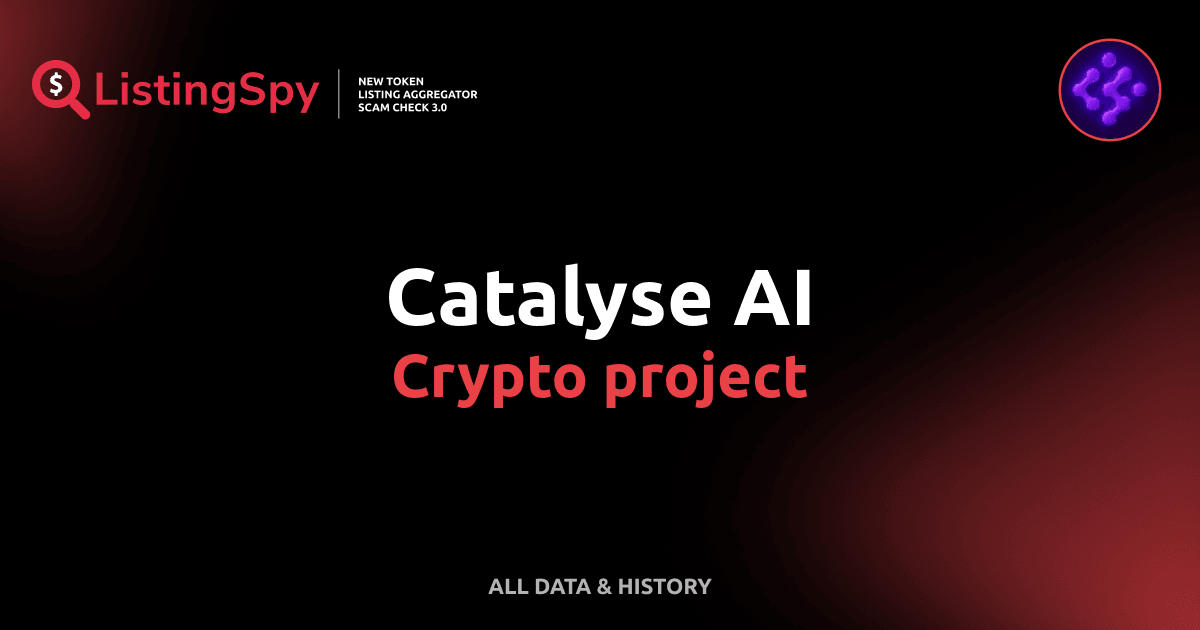 Catalyse AI crypto project: CAI token listings, events, analysis ...