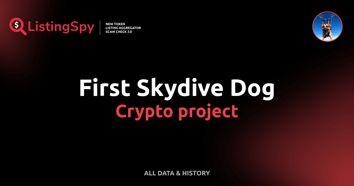 First Skydive Dog crypto project: ZEUS token listings, events, analysis ...