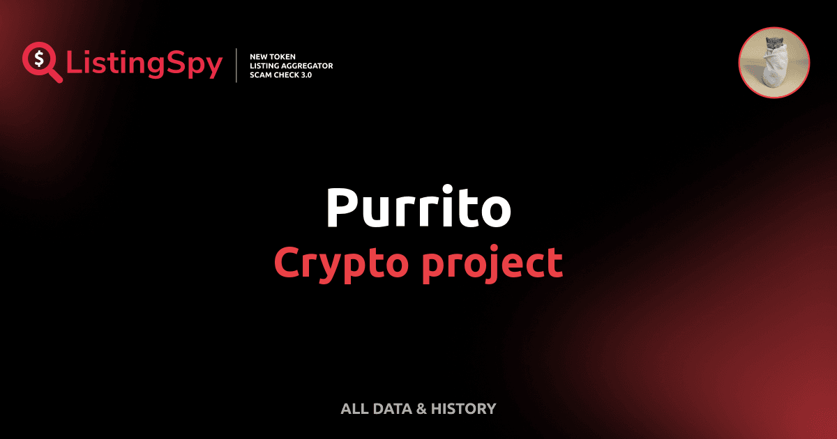 Purrito crypto project: PURRITO token listings, events, analysis ...