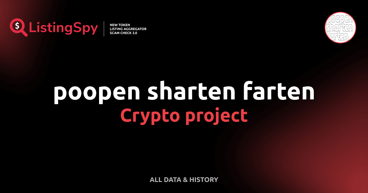 poopen sharten farten crypto project: PSF token listings, events ...