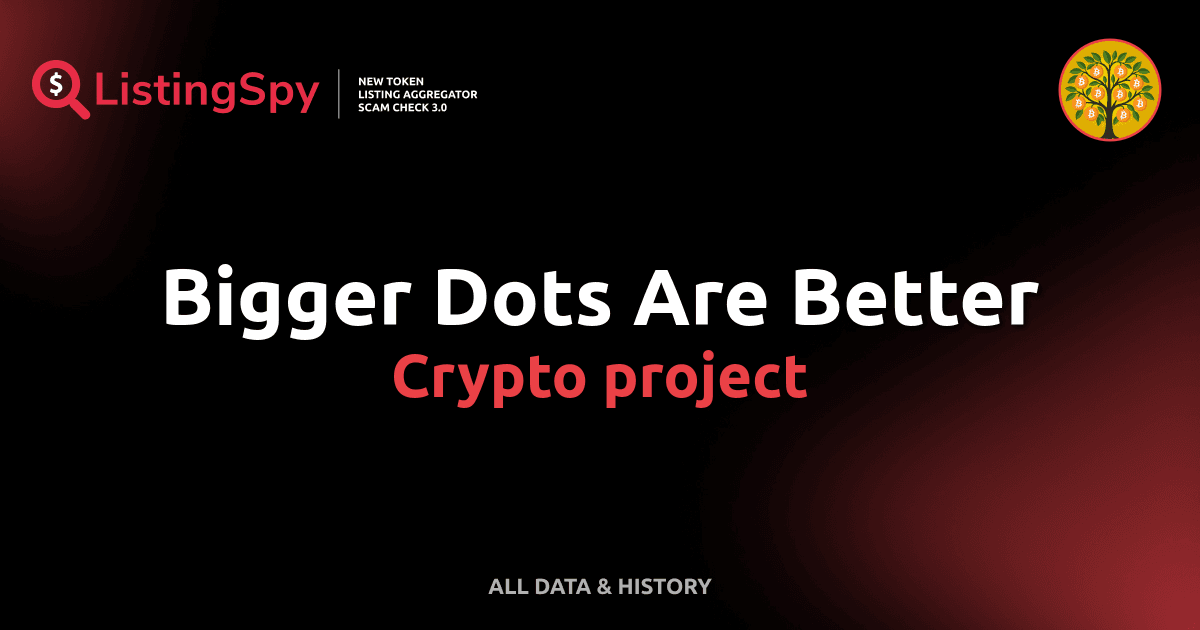 Bigger Dots Are Better crypto project: BDAB token listings, events ...