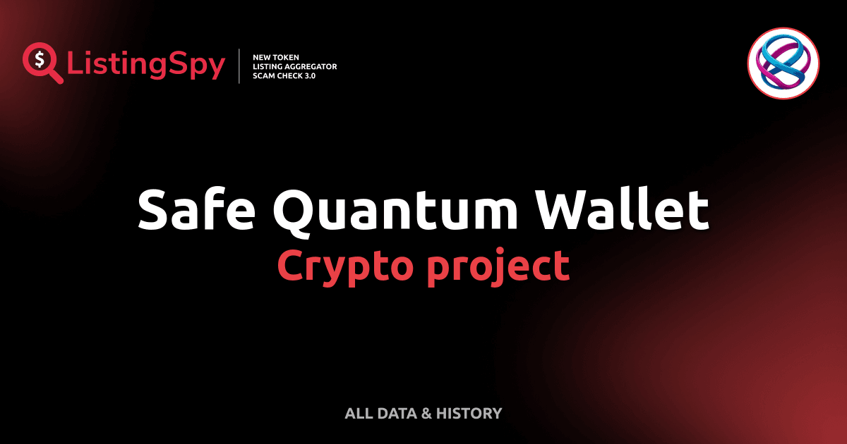 Safe Quantum Wallet crypto project: SQW token listings, events ...