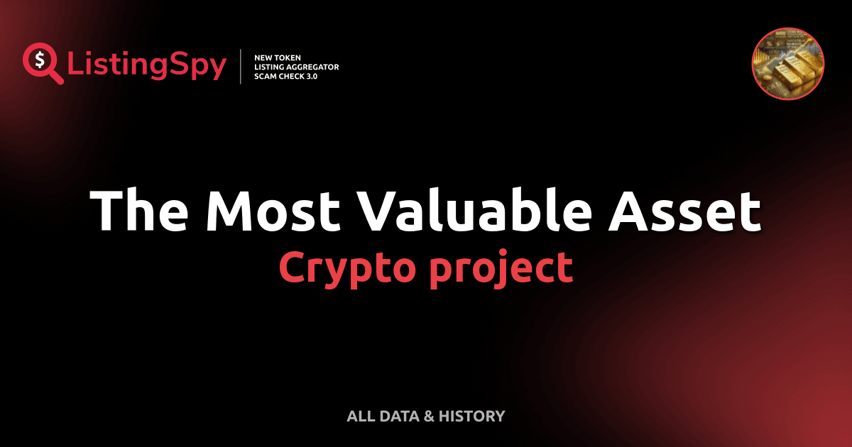 The Most Valuable Asset crypto project: Gold token listings, events ...