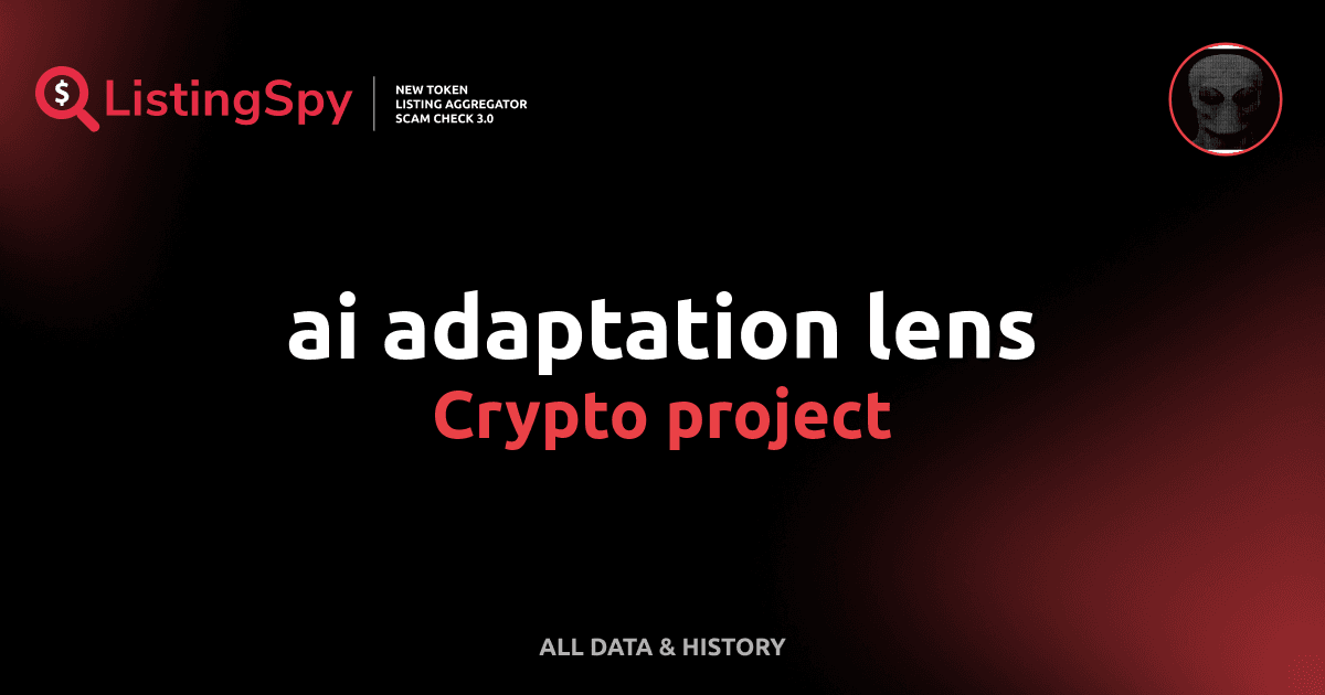 ai adaptation lens crypto project: AILENS token listings, events ...