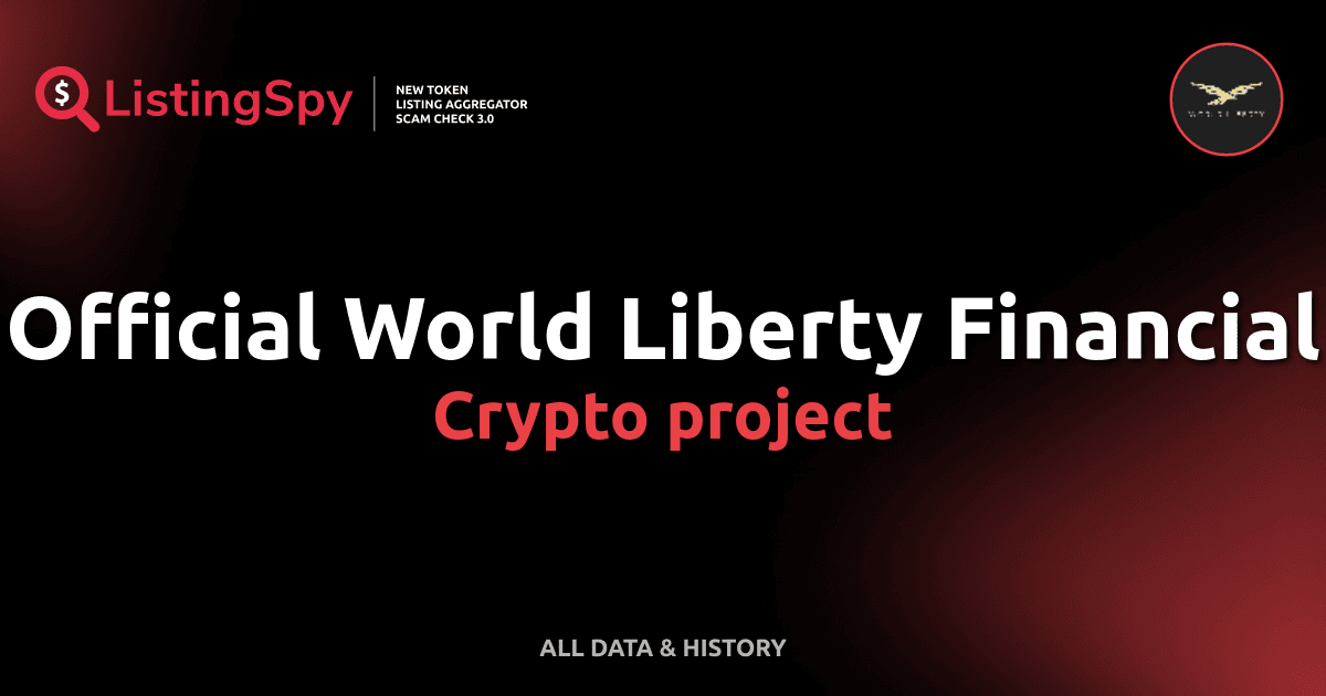 Official World Liberty Financial crypto project: WLFI token listings ...