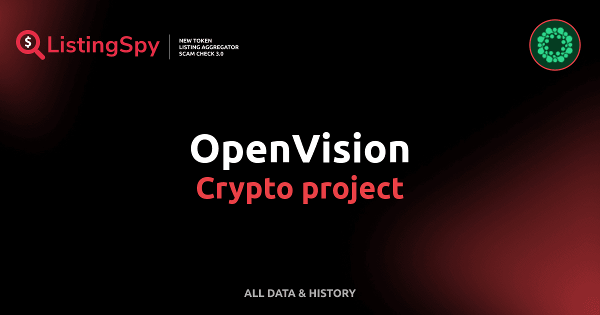 OpenVision crypto project: VISION token listings, events, analysis ...
