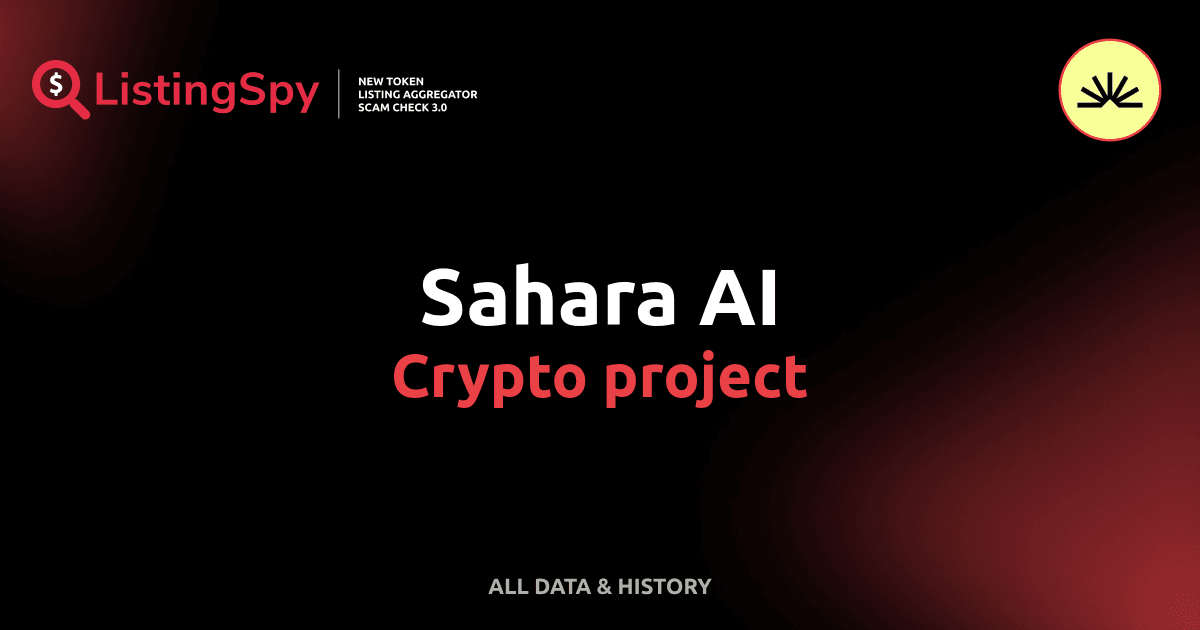 Sahara AI crypto project: SAHARA token listings, events, analysis ...