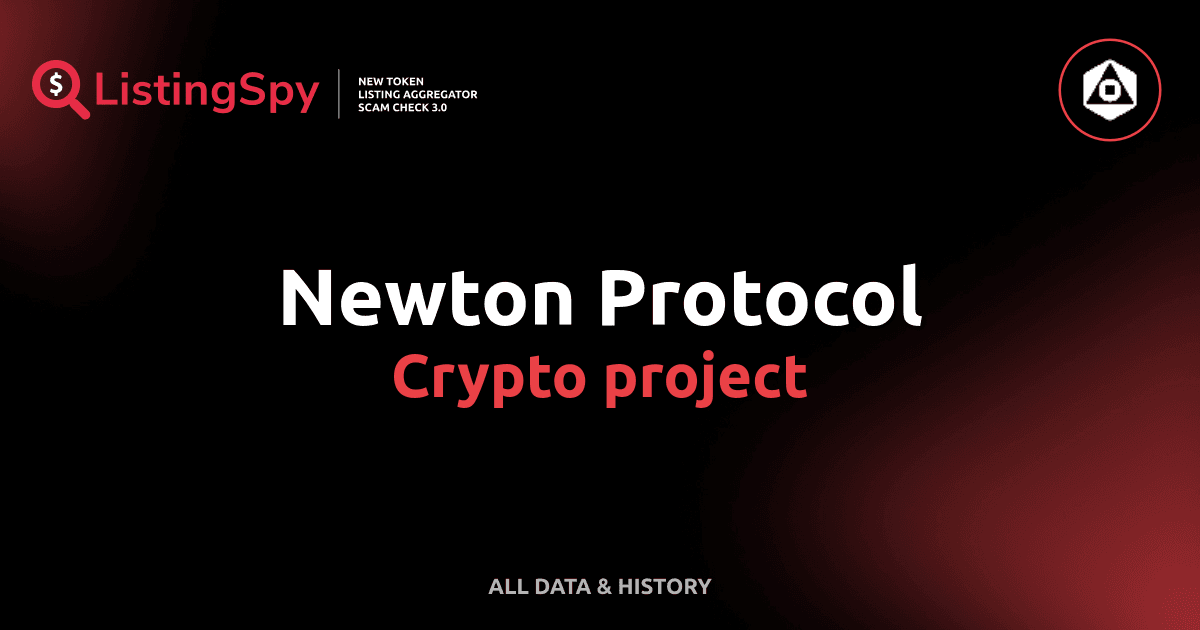 Newton Protocol crypto project: NEWT token listings, events, analysis | ListingSpy