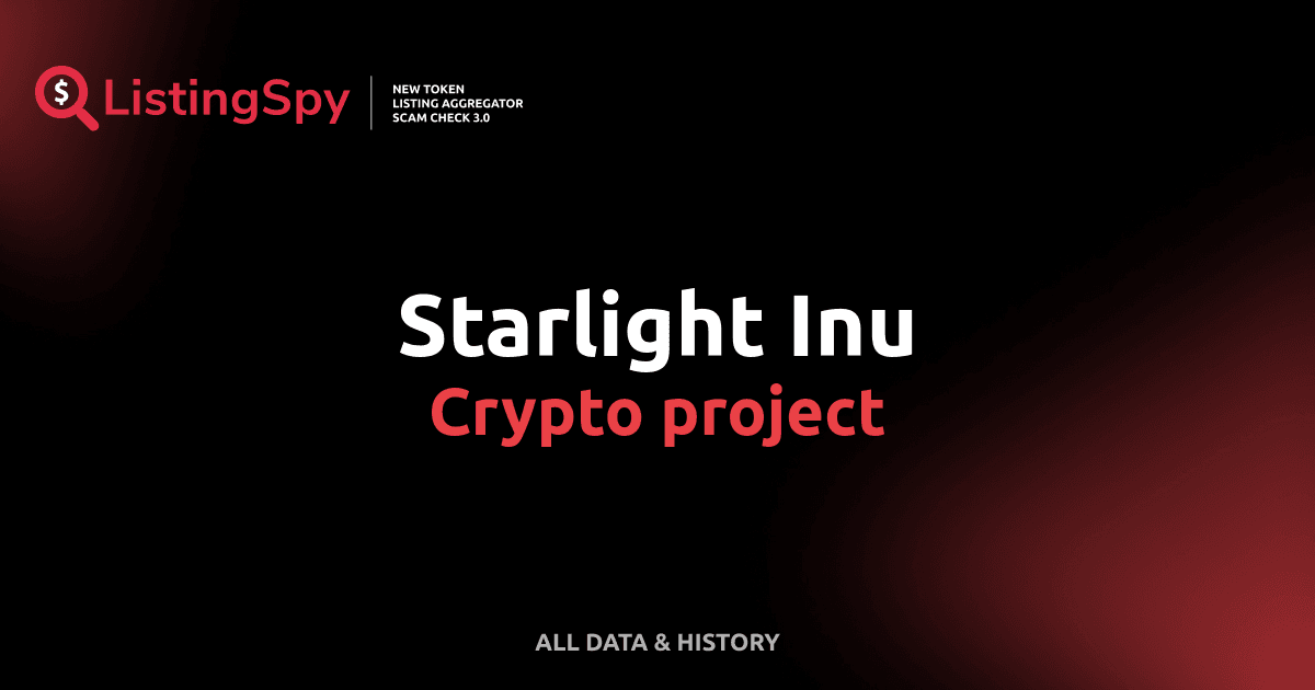 Starlight Inu crypto project: INUL token listings, events, analysis ...