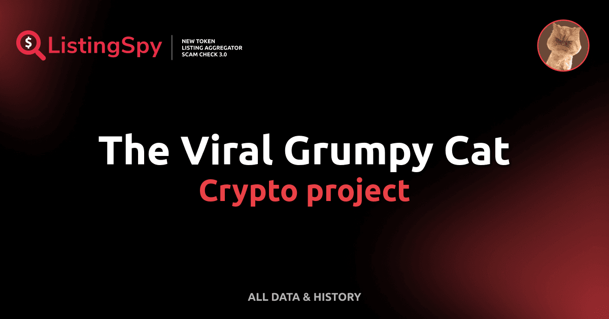 The Viral Grumpy Cat crypto project: PEACHES token listings, events ...