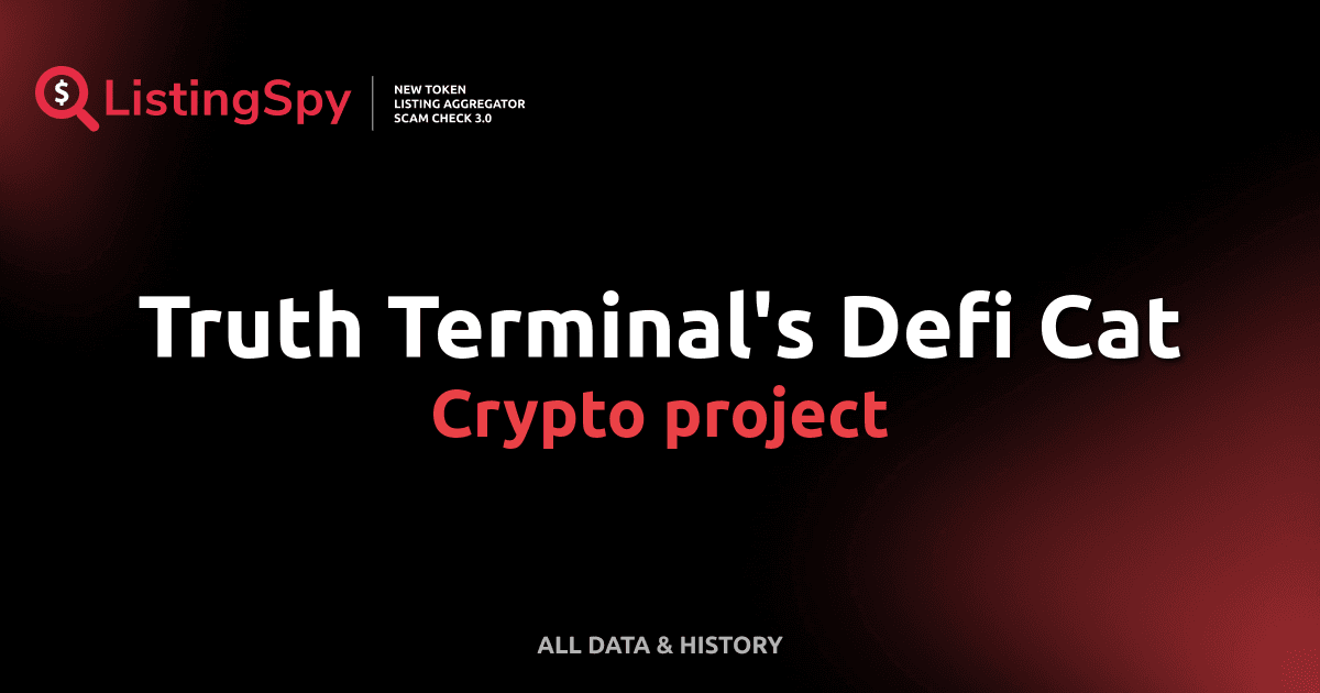 Truth Terminal's Defi Cat crypto project: Schrödinger token listings, events, analysis | ListingSpy