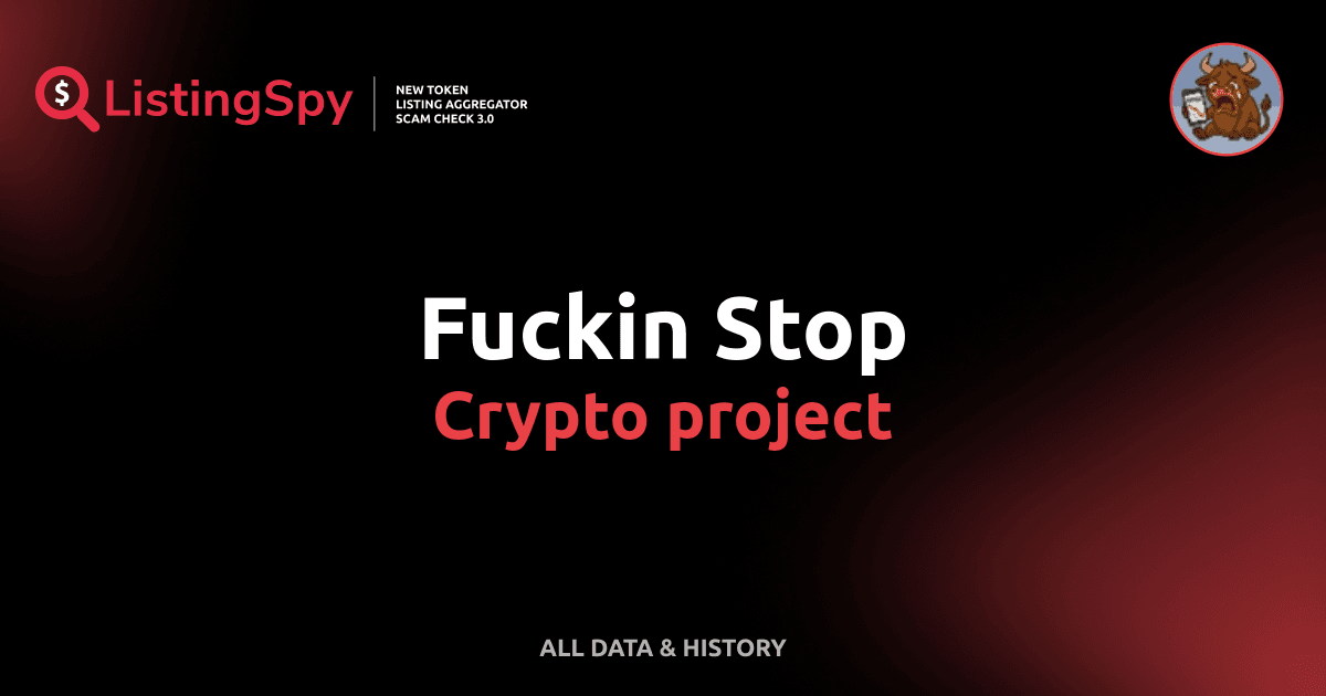 Fuckin Stop crypto project: STOP token listings, events, analysis ...