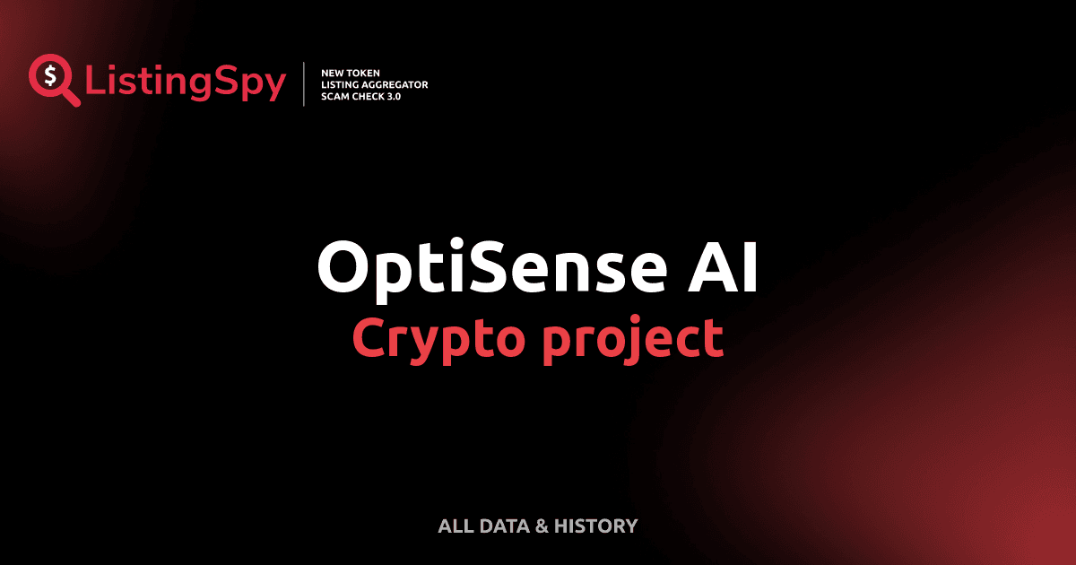 OptiSense AI crypto project: OSAI token listings, events, analysis ...