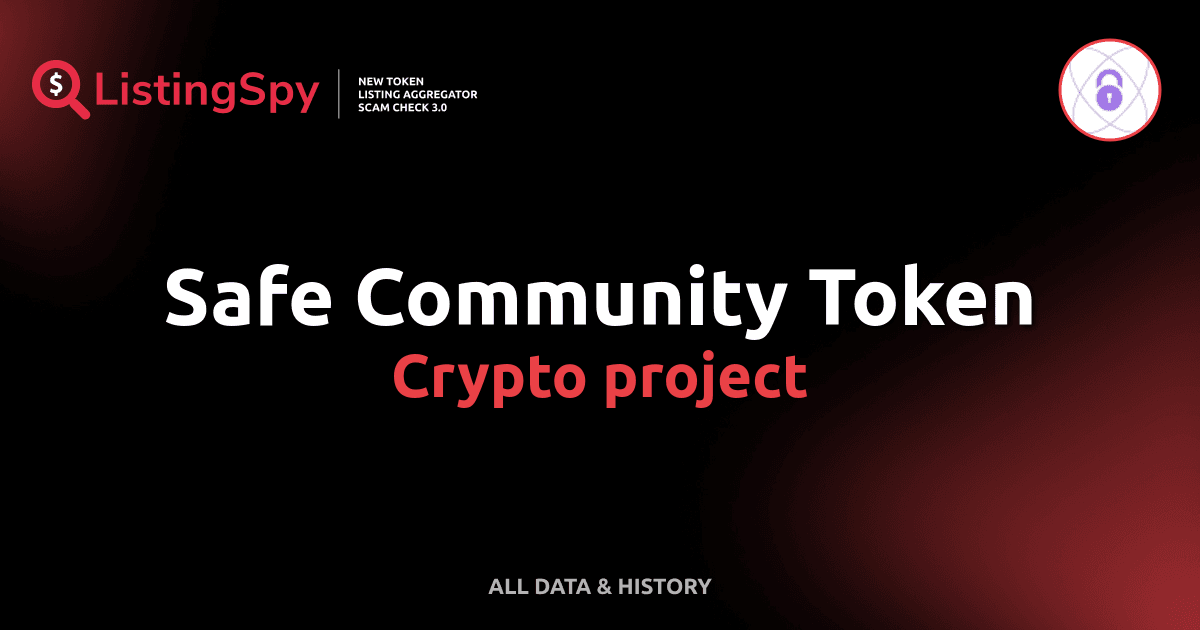 Safe Community Token crypto project: SAFECOM token listings, events ...