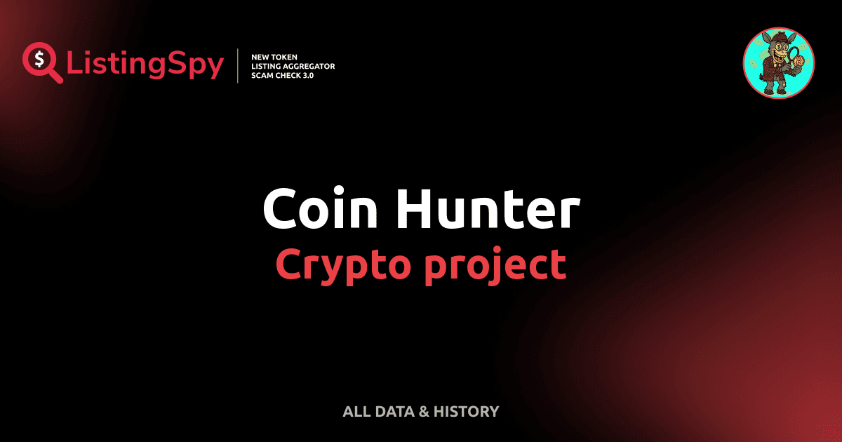 Coin Hunter crypto project: HUNTER token listings, events, analysis ...