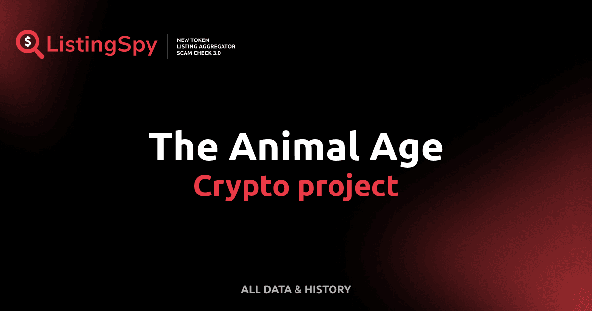 The Animal Age crypto project: TAA token listings, events, analysis ...