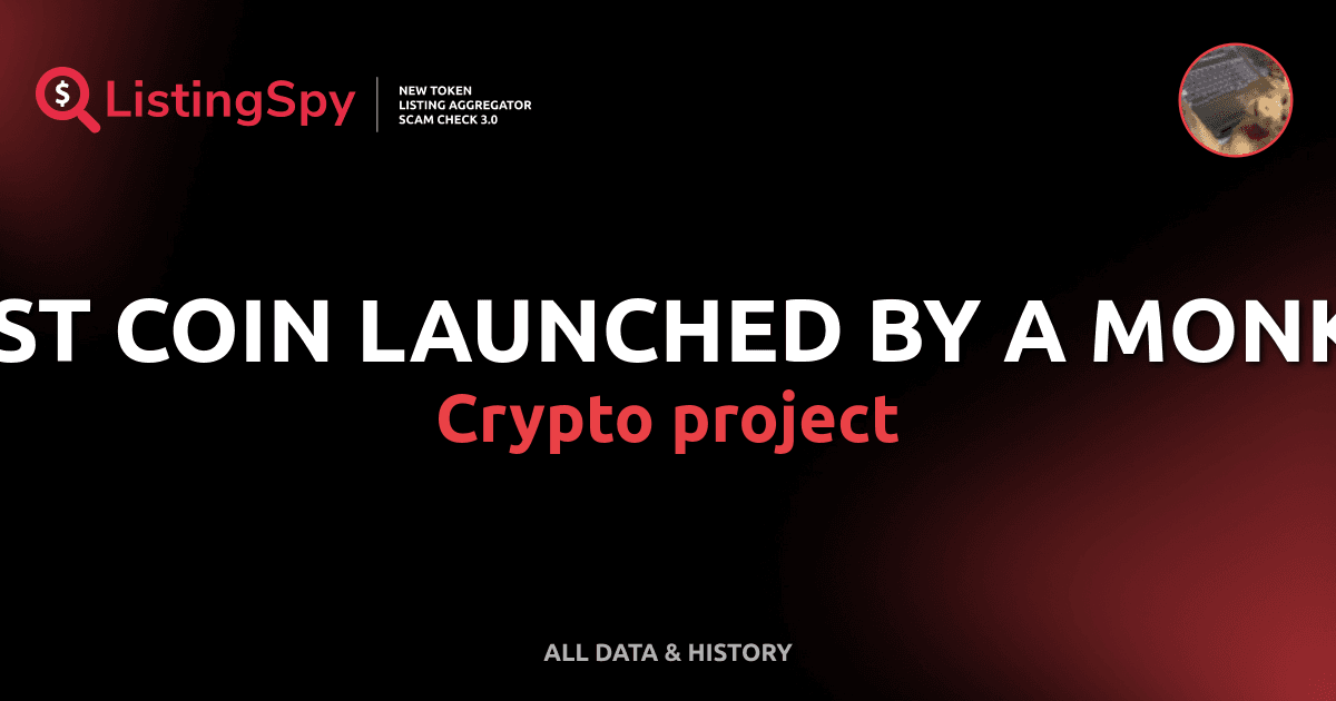 FIRST COIN LAUNCHED BY A MONKE... crypto project: MONKEY token listings ...