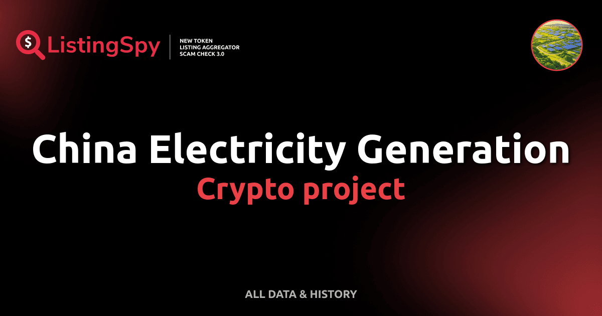 China Electricity Generation crypto project: CEG token listings, events ...