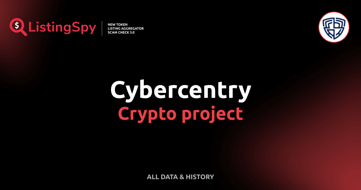 Cybercentry crypto project: CENTRY token listings, events, analysis | ListingSpy