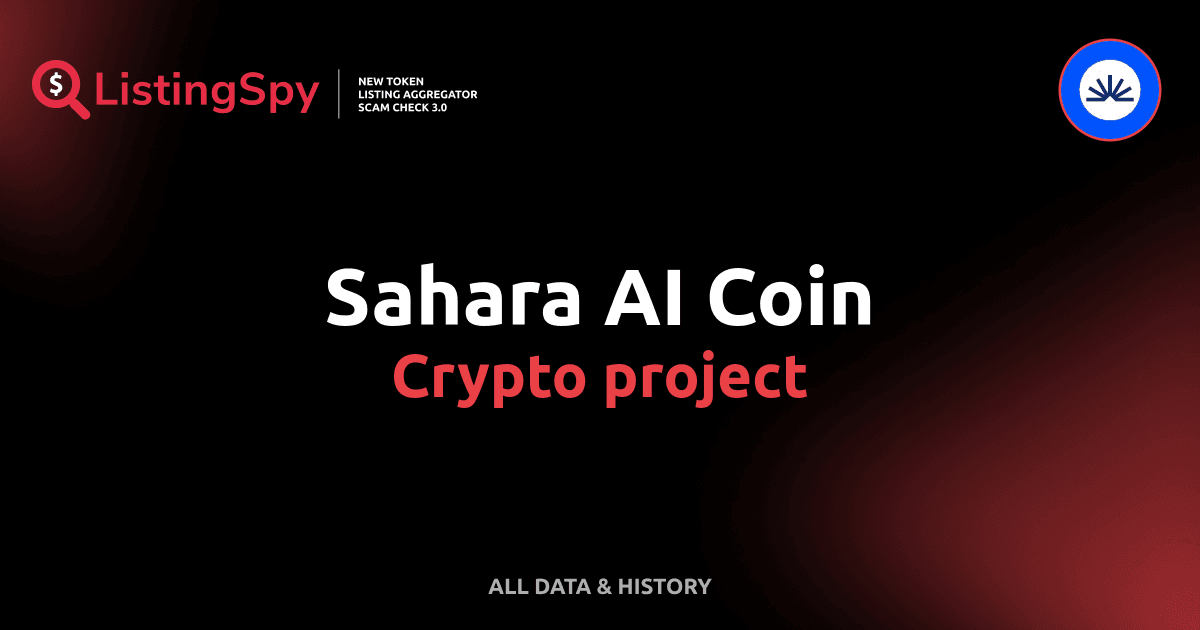 Sahara AI Coin crypto project: SAHARA token listings, events, analysis ...