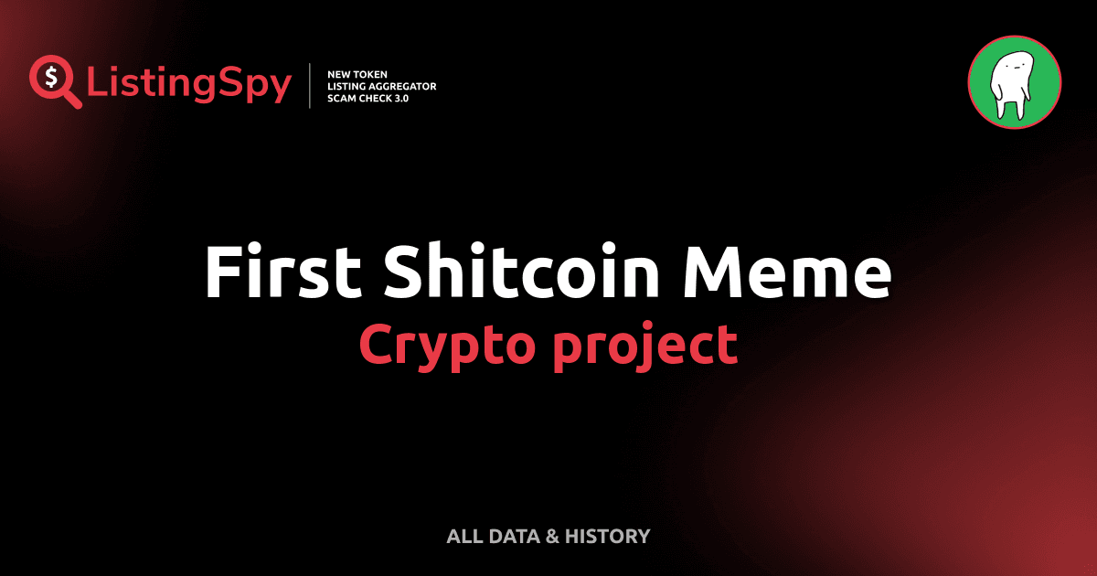 First Shitcoin Meme crypto project: Shitcoin token listings, events ...