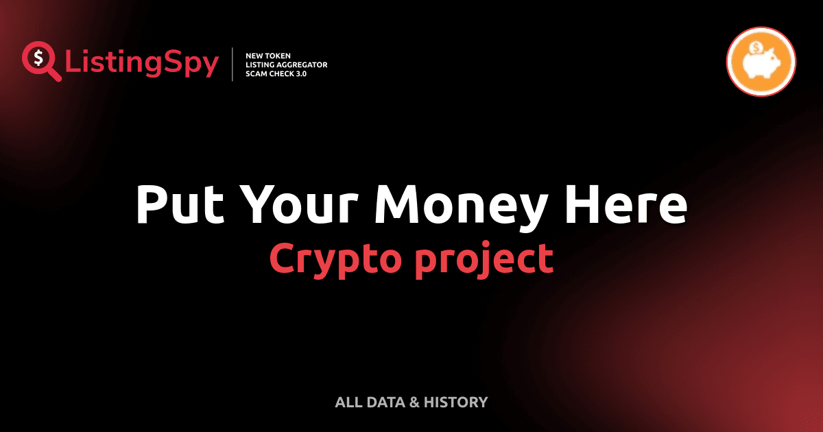 Put Your Money Here crypto project: piggycoin token listings, events ...