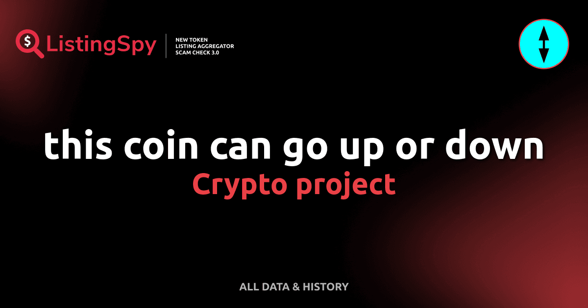 this coin can go up or down crypto project: up/down token listings ...