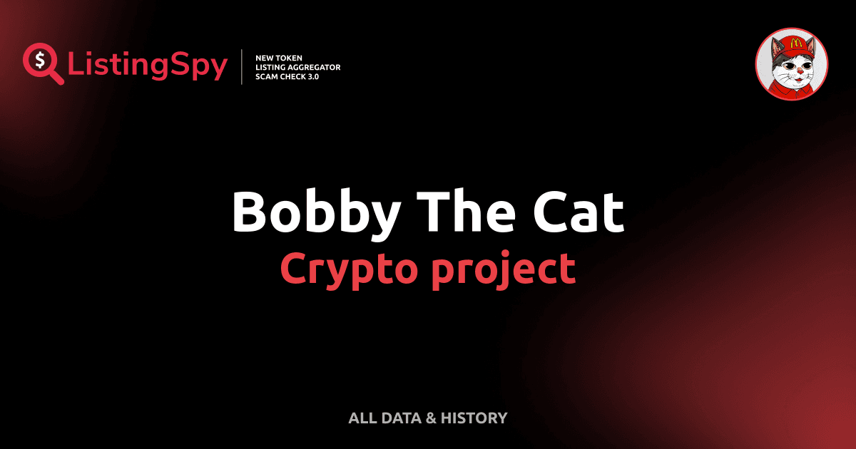 Bobby The Cat crypto project: BTC token listings, events, analysis ...