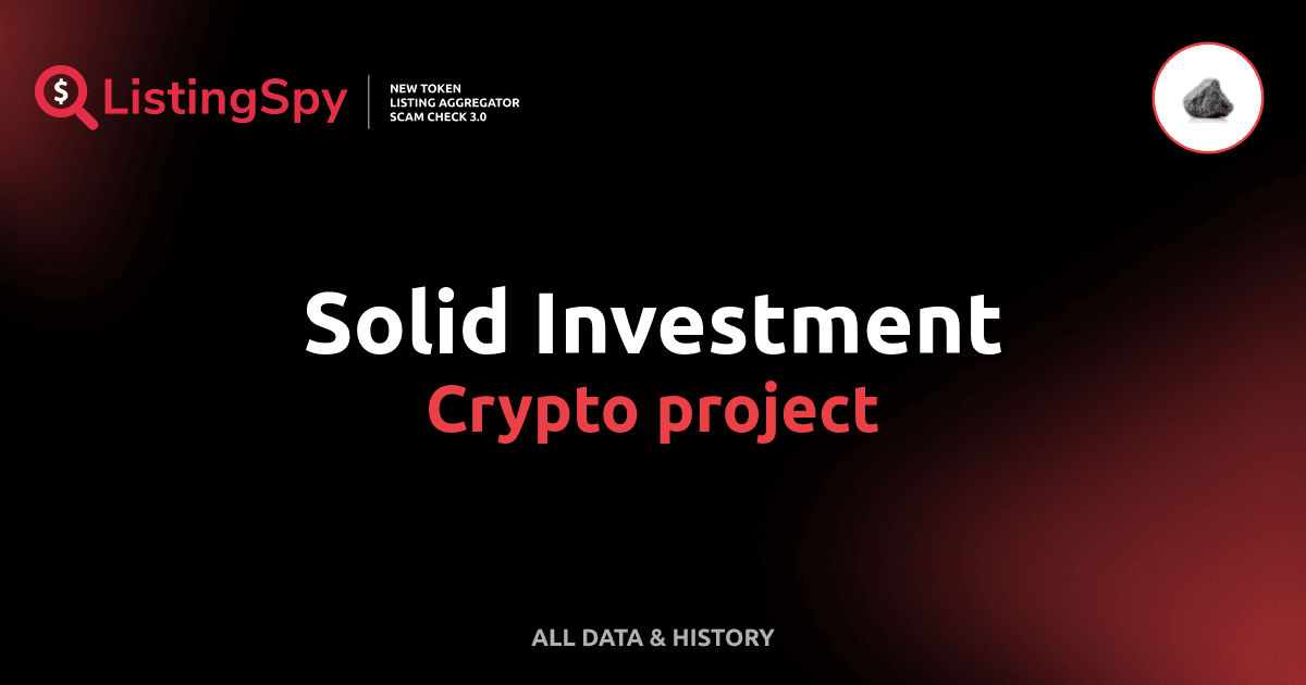 Solid Investment crypto project: Rock token listings, events, analysis ...