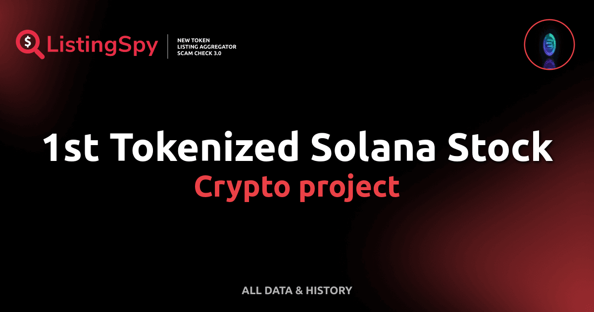 1st Tokenized Solana Stock crypto project: DAAG token listings, events ...