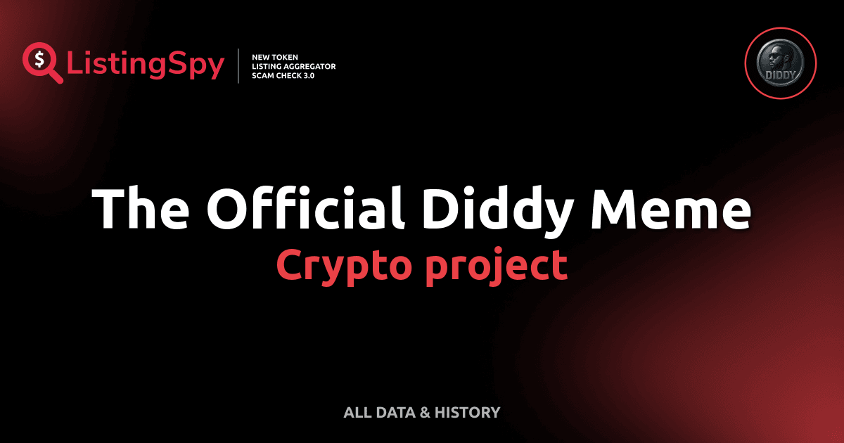 The Official Diddy Meme crypto project: DIDDY token listings, events ...