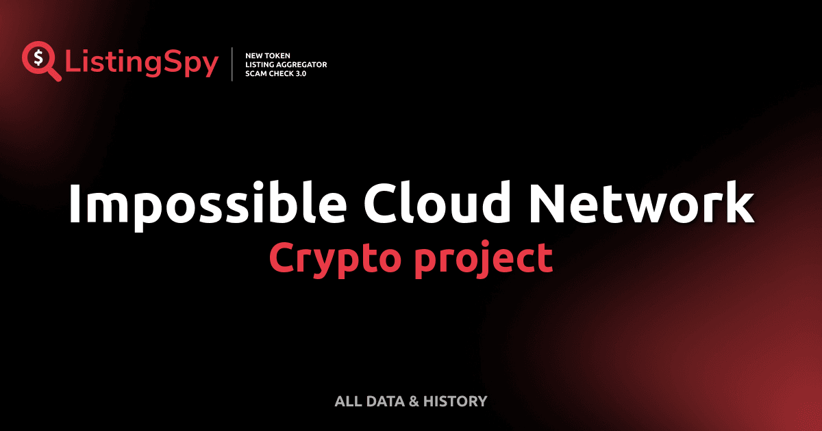 Impossible Cloud Network crypto project: ICNT token listings, events ...