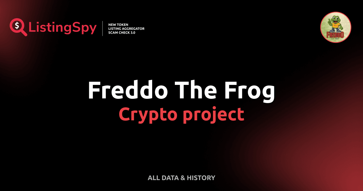 Freddo The Frog crypto project: FREDDO token listings, events, analysis ...