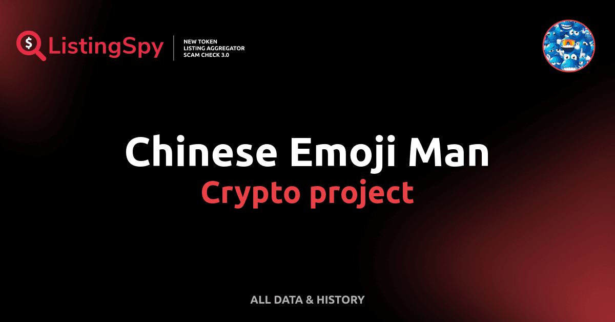 Chinese Emoji Man crypto project: JOOBI token listings, events, analysis | ListingSpy