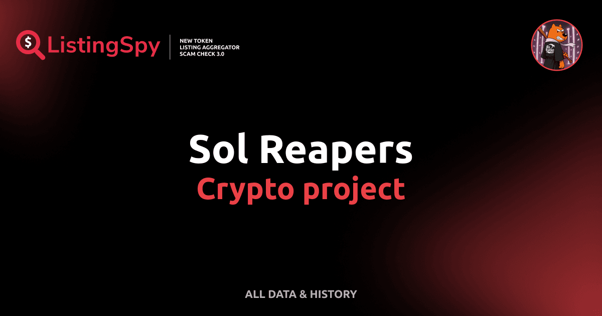 Sol Reapers crypto project: REAPER token listings, events, analysis ...