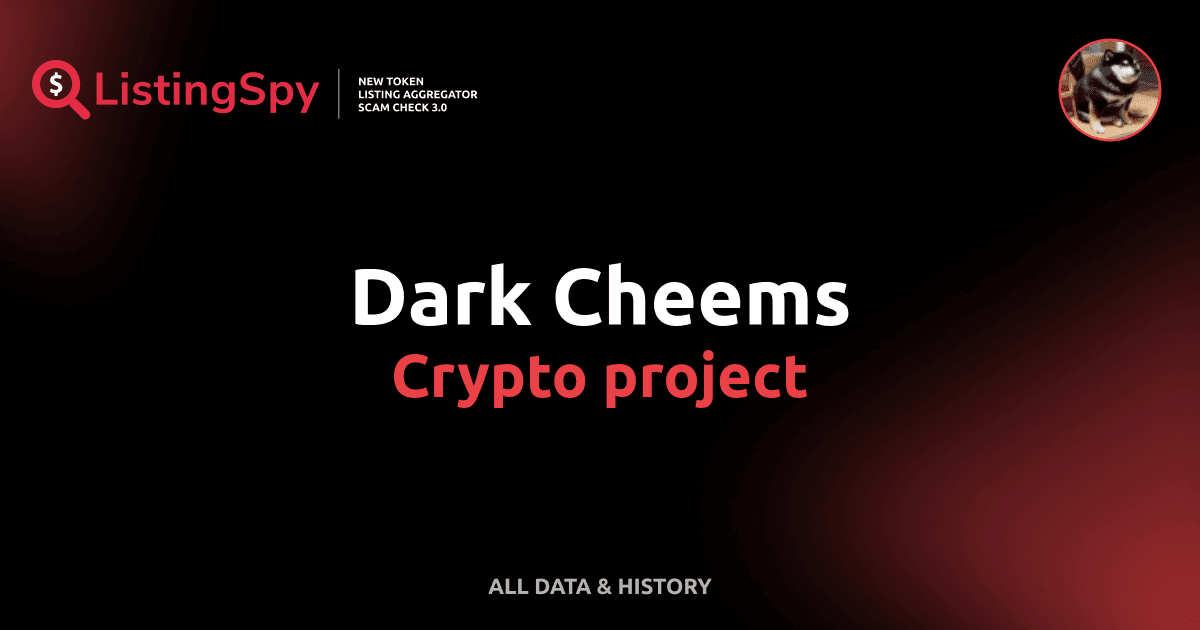 Dark Cheems crypto project: Totakeke token listings, events, analysis | ListingSpy