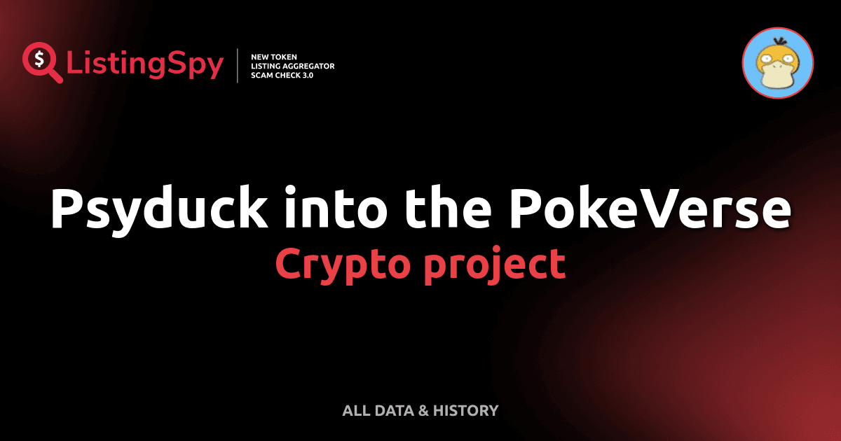 Psyduck into the PokeVerse crypto project: PSY token listings, events ...