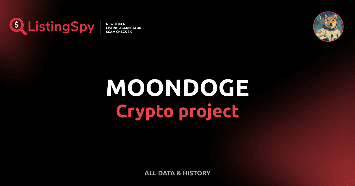 MOONDOGE crypto project: MOONDOGE token listings, events, analysis ...