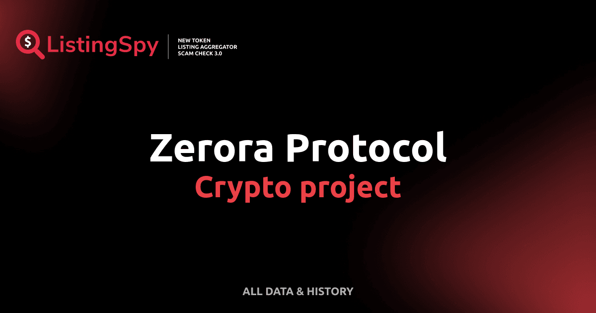 Zerora Protocol crypto project: ZRA token listings, events, analysis ...