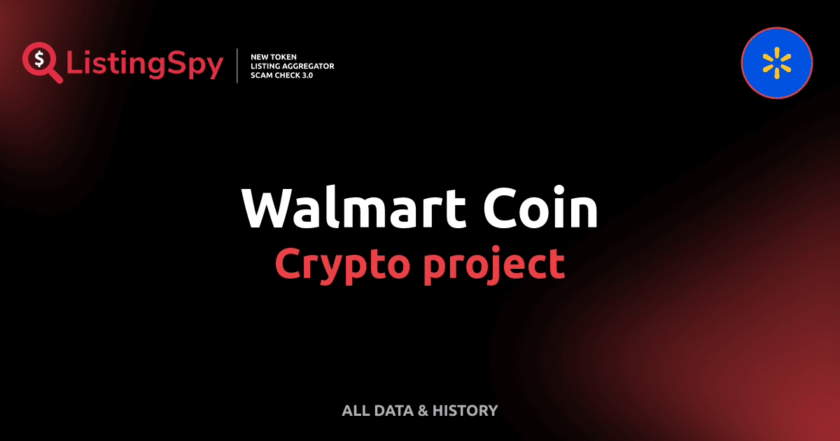 Walmart Coin crypto project: wcoin token listings, events, analysis ...