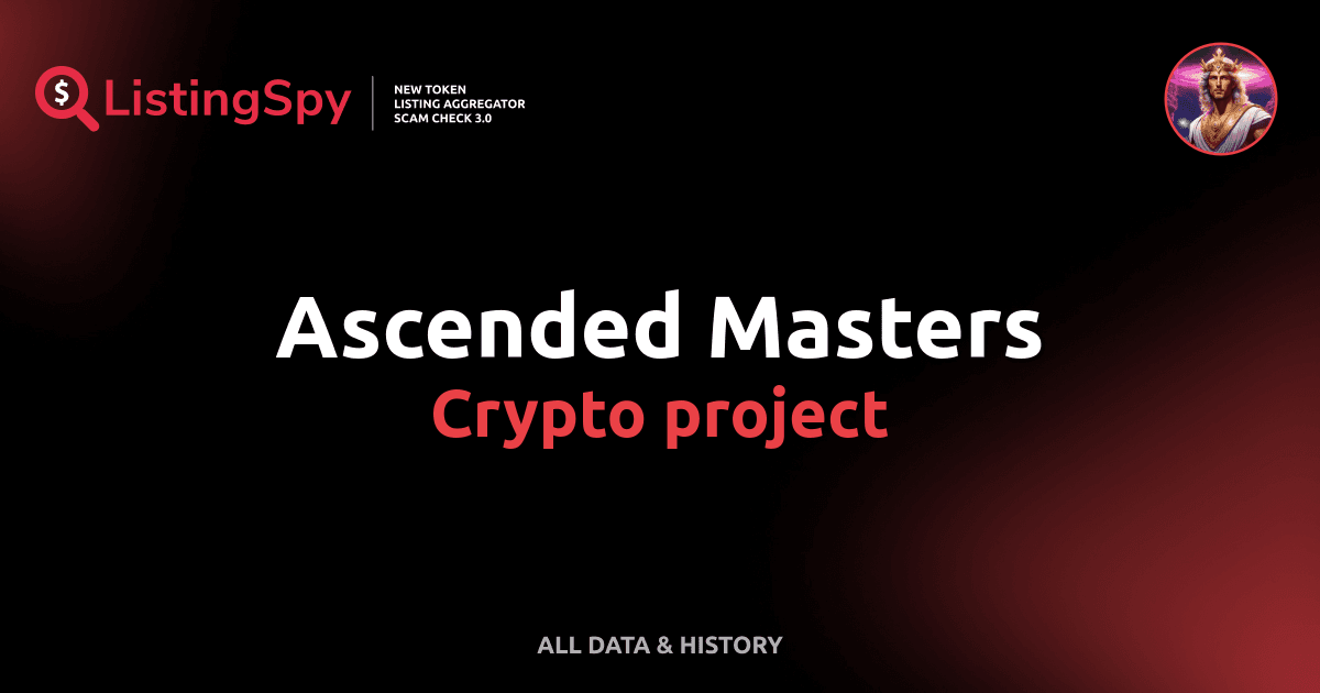 Ascended Masters crypto project: OMMM token listings, events, analysis ...