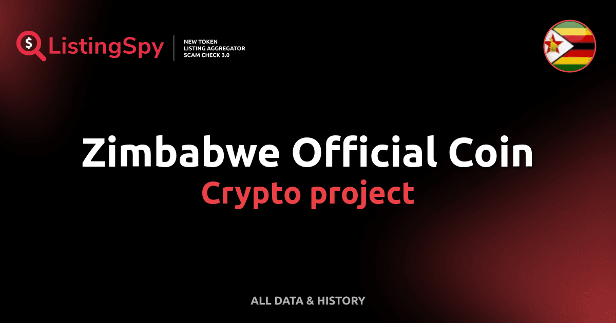 Zimbabwe Official Coin crypto project: ZIM token listings, events ...