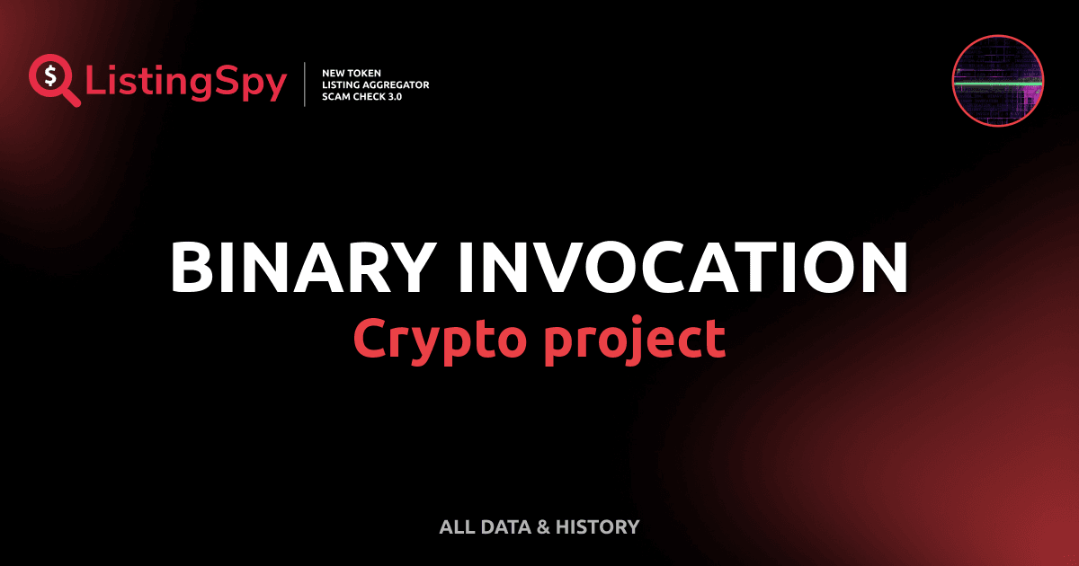 BINARY INVOCATION crypto project: BITKAMI token listings, events, analysis | ListingSpy