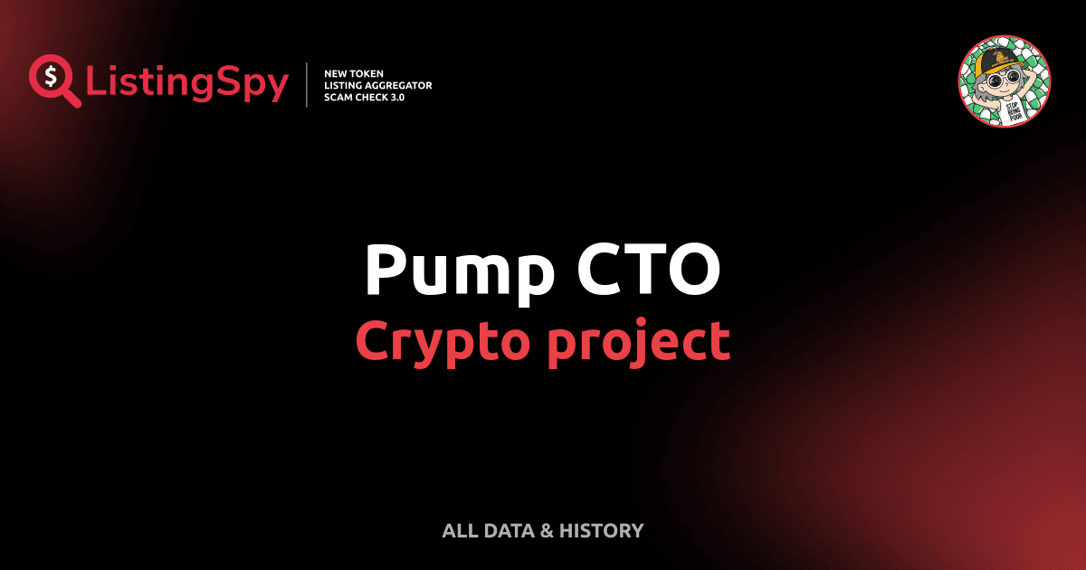 Pump CTO crypto project: PC token listings, events, analysis | ListingSpy