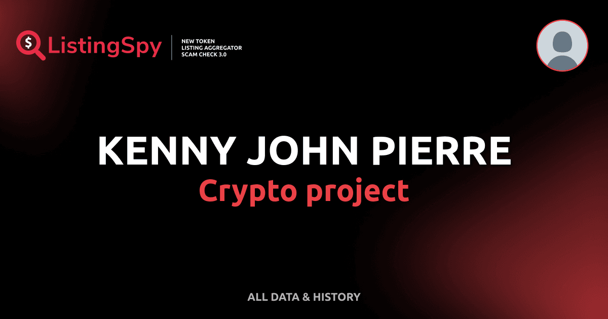 KENNY JOHN PIERRE crypto project: KJP token listings, events, analysis ...
