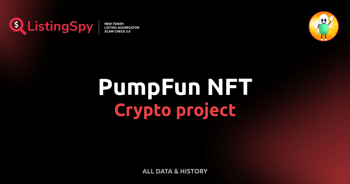 PumpFun NFT crypto project: MR. PUMP token listings, events, analysis ...